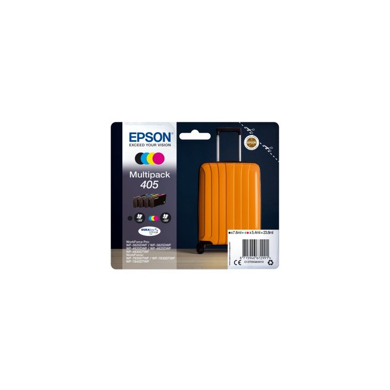 Multipack 4 Tinteiros Epson 405 Originais (C13T05G64020) – sotinteiros